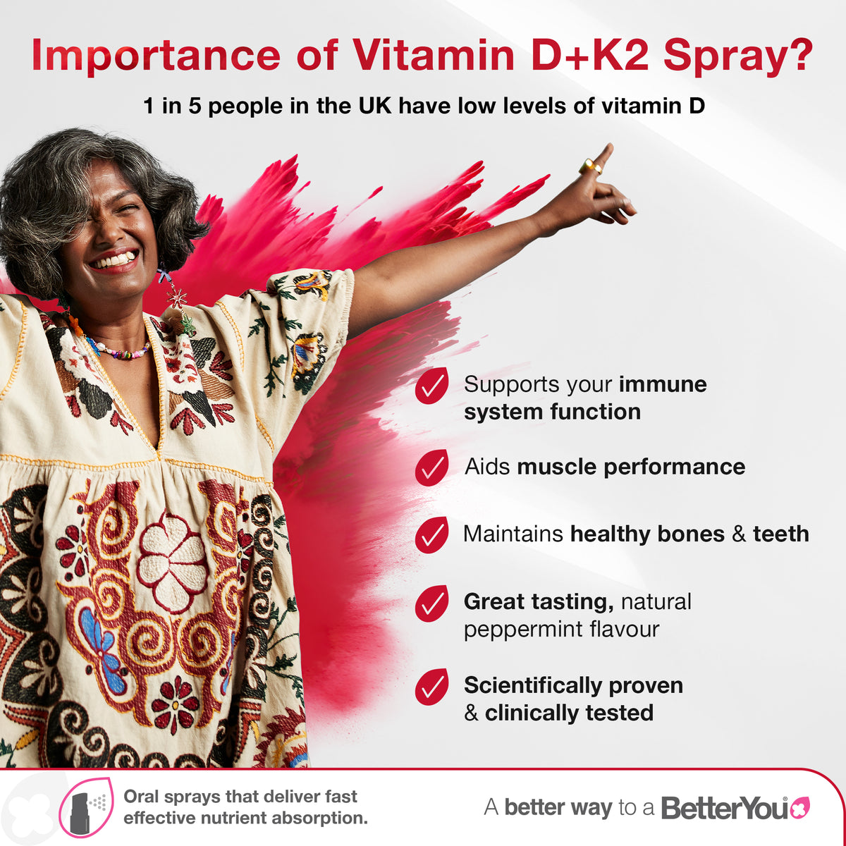 Vitamin D3000+K2 Oral Spray | BetterYou